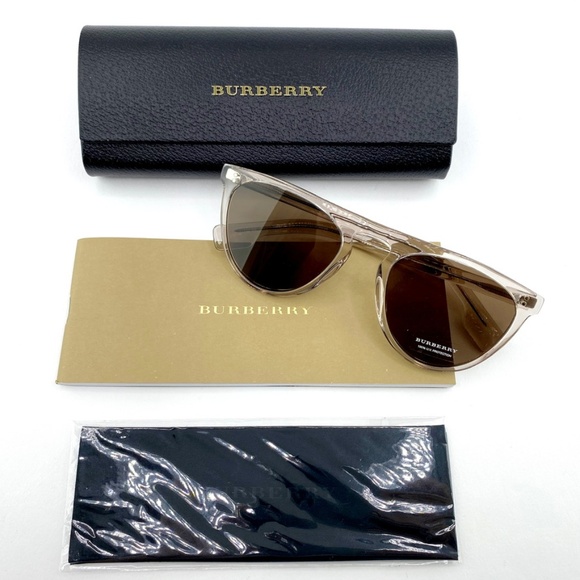 Burberry | Accessories | Burberry Pilot Sunglasses Transparent Grey New ...